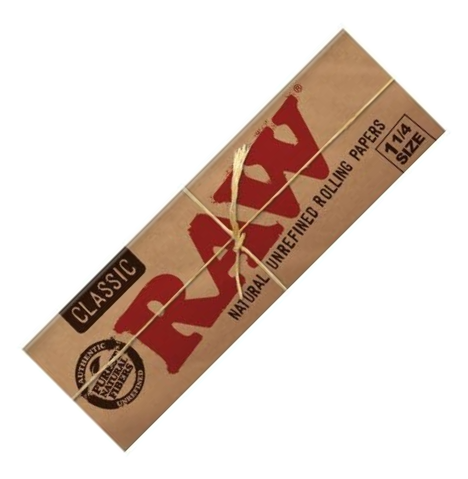 RAW Classic 1¼ ქაღალდები - ბუნებრივი, გლუვი წვა, 50 ფურცელი