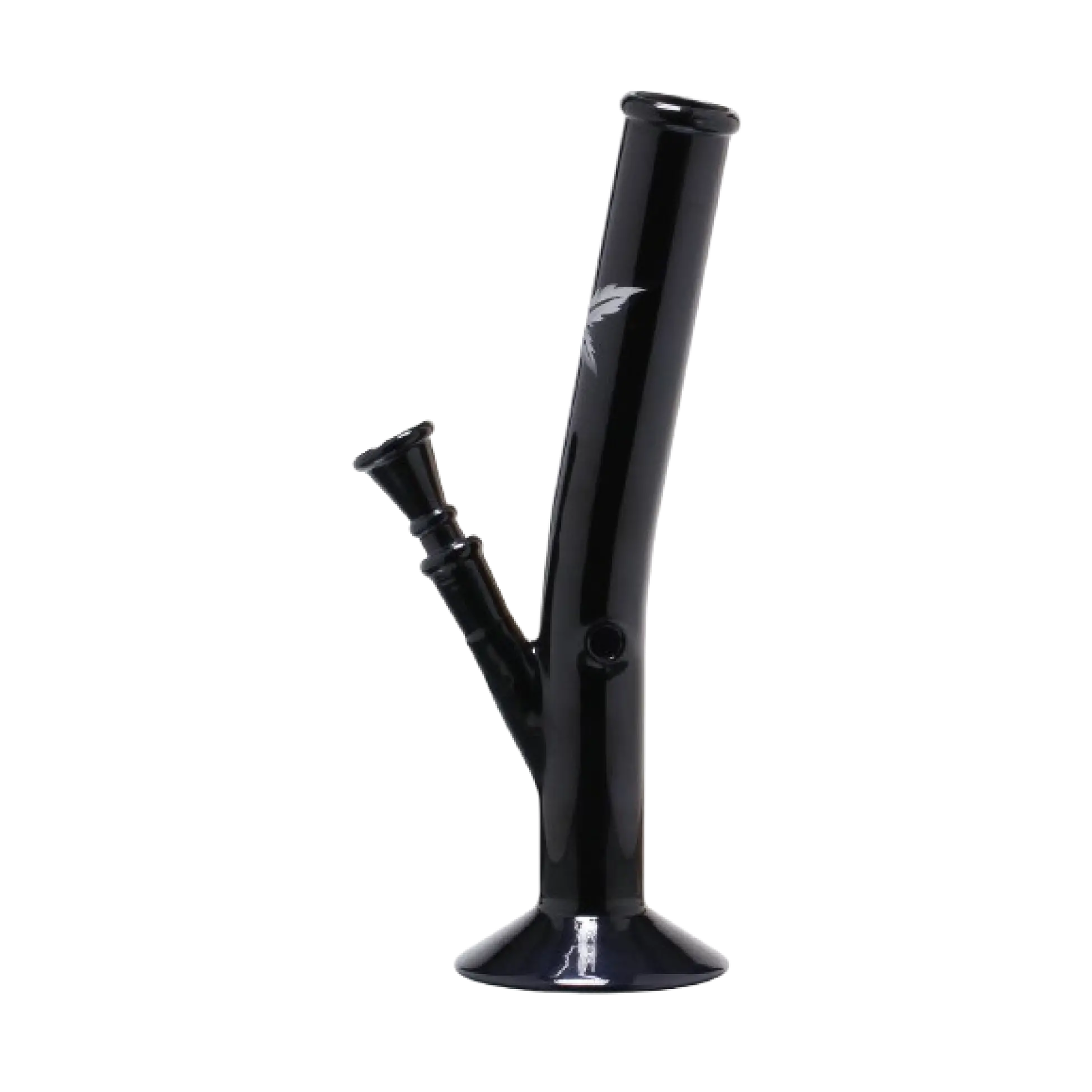 Black Glass Bong 26cm - Smooth & Stylish Smoking
